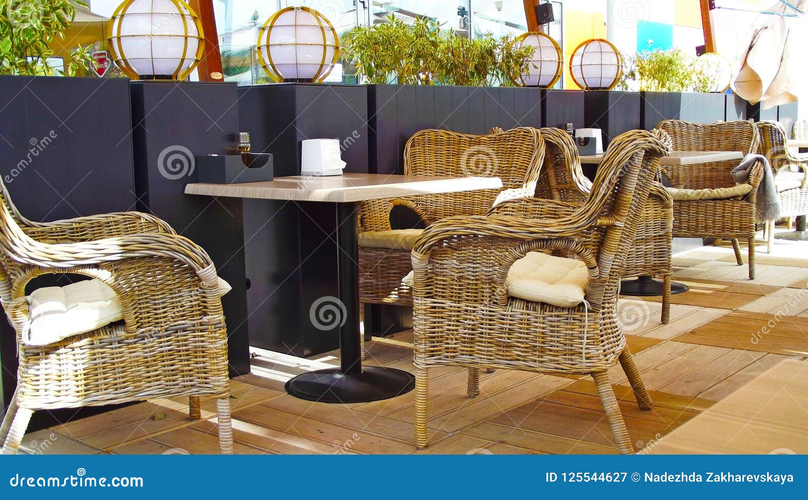 Wicker chair. stock image. Image of comfortable, outdoor - 125544627