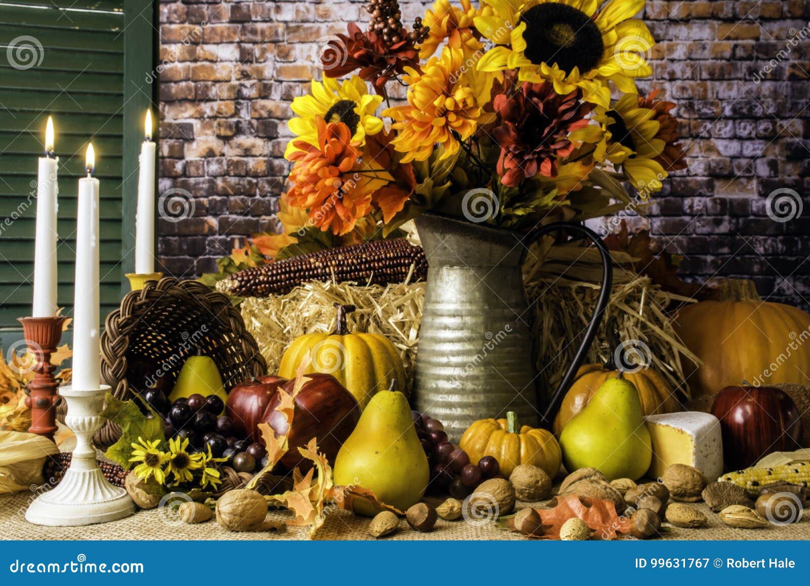 Cornucopia stock image. Image of fest, bale, crafts, cornucopia - 99631767