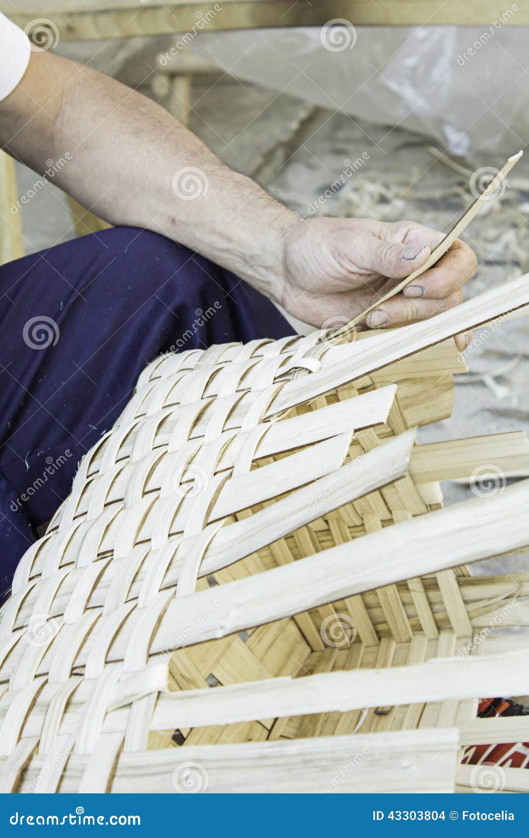 Wicker craft worker stock photo. Image of human, product - 43303804