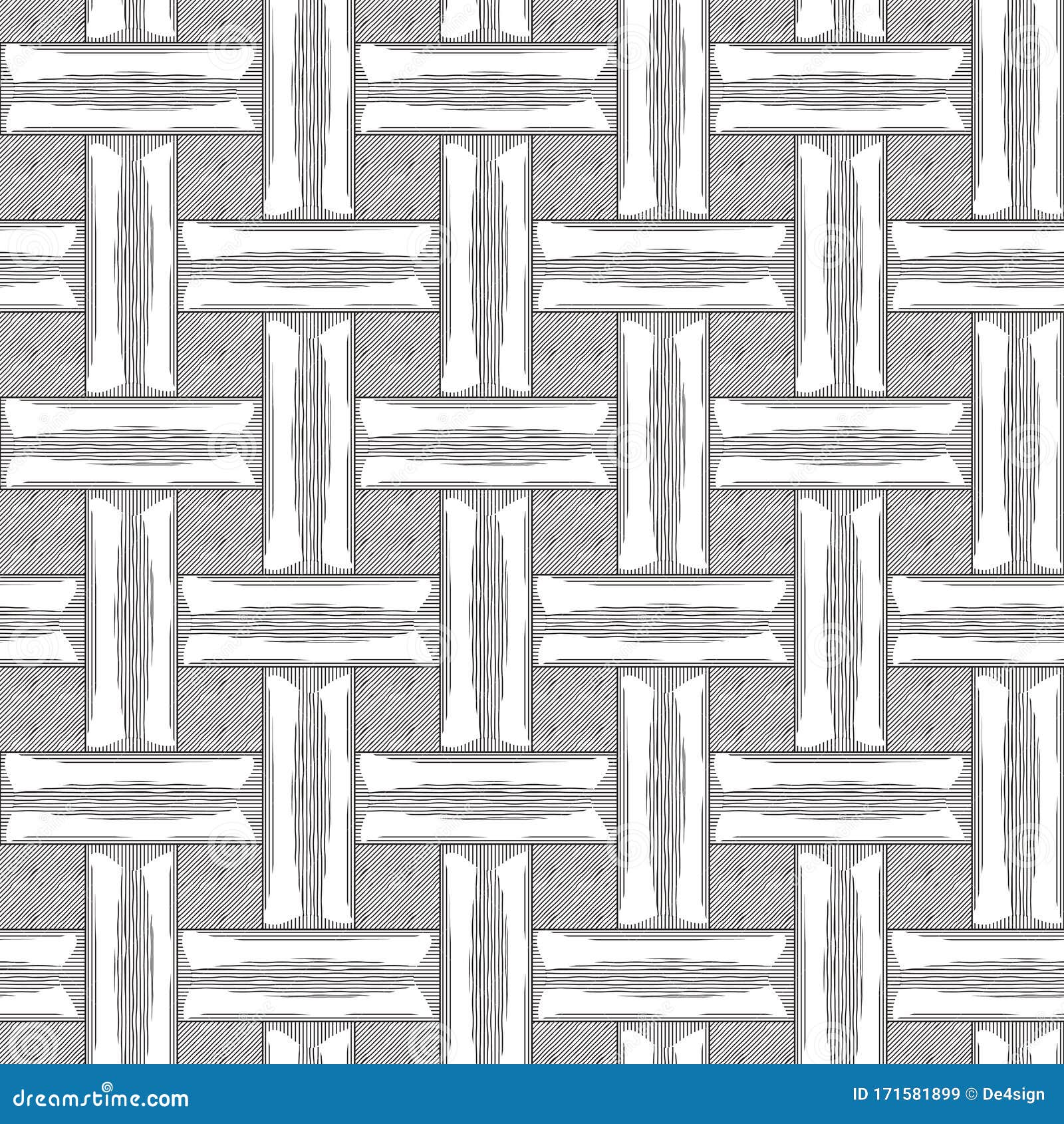 Wicker Fabric Texture. Surface Close Up. Strips Woven. Monochrome ...