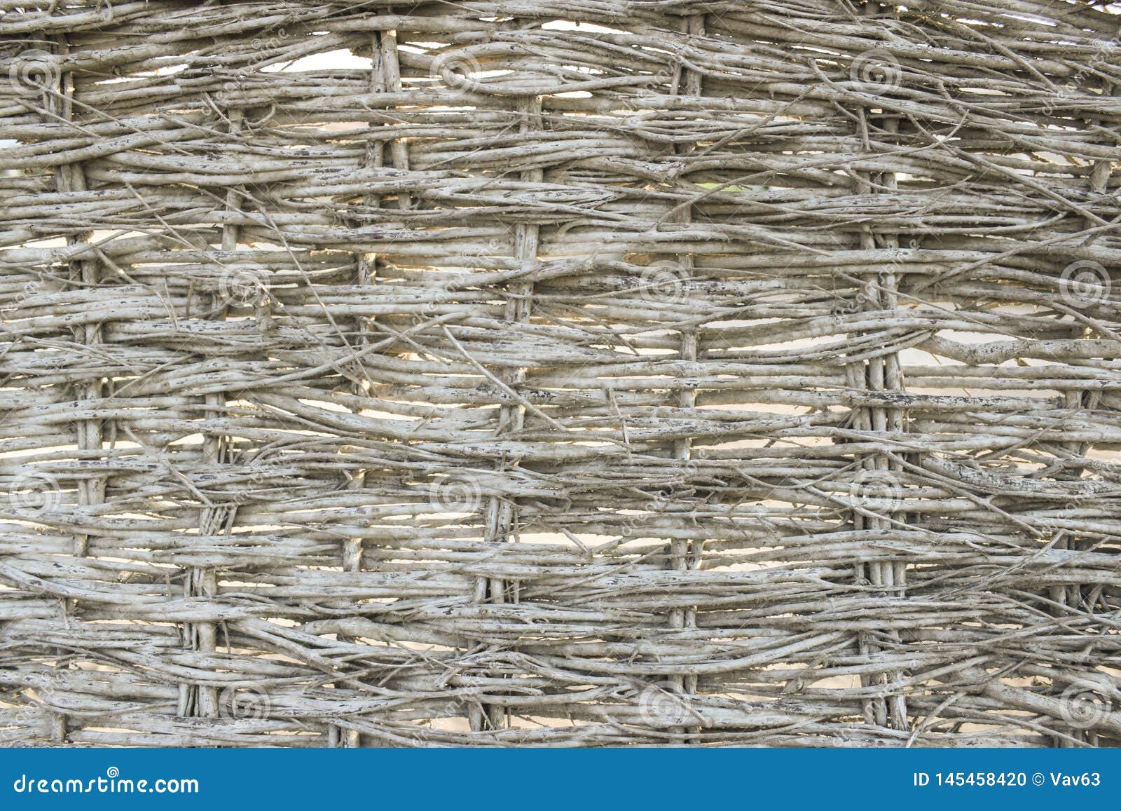 Wicker fence stock photo. Image of texture, garden, structure - 145458420