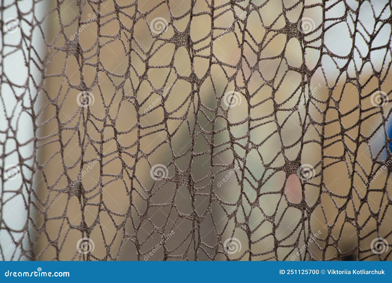 Wicker Mesh of Threads As Background with Soft Blurred Focus As ...