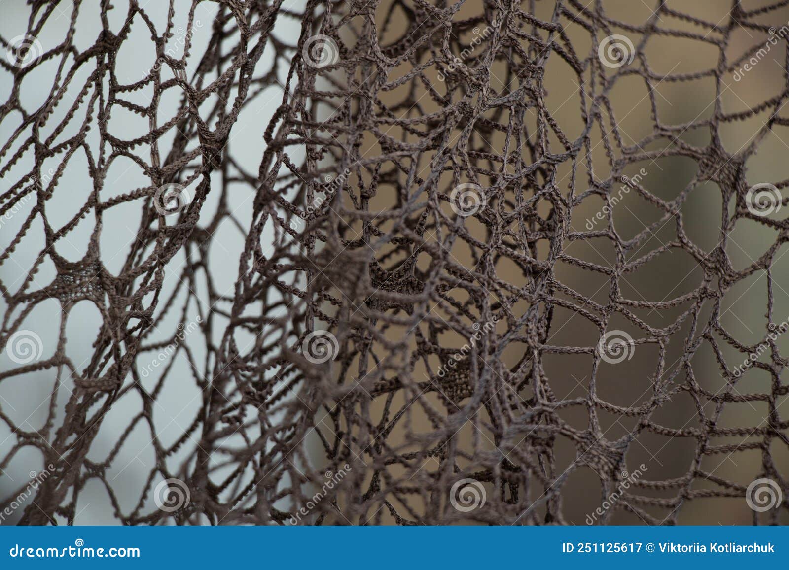 Wicker Mesh of Threads As a Background with a Soft Blurred Focus in the ...