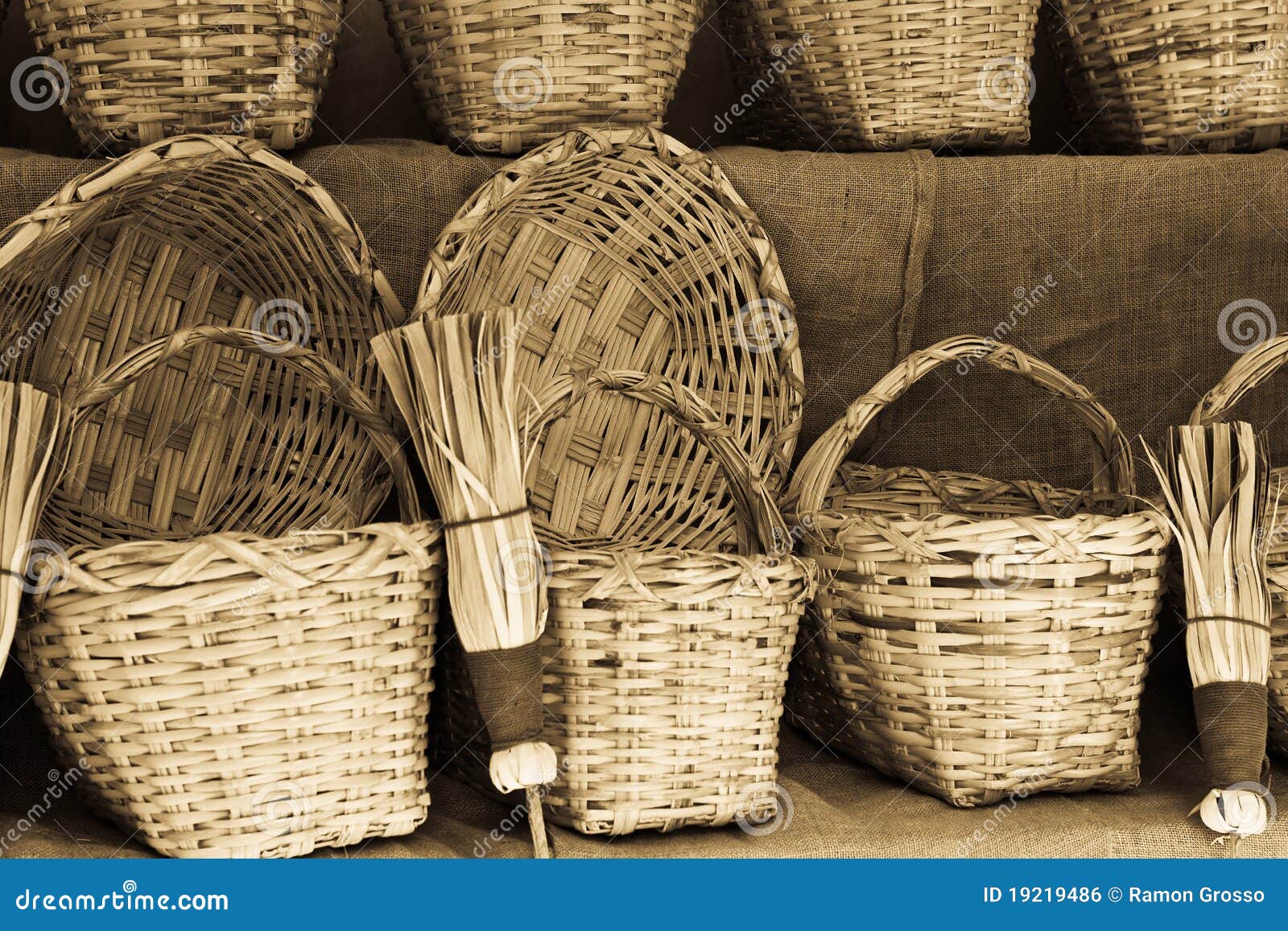 Wicker products stock photo. Image of decoration, macro - 19219486