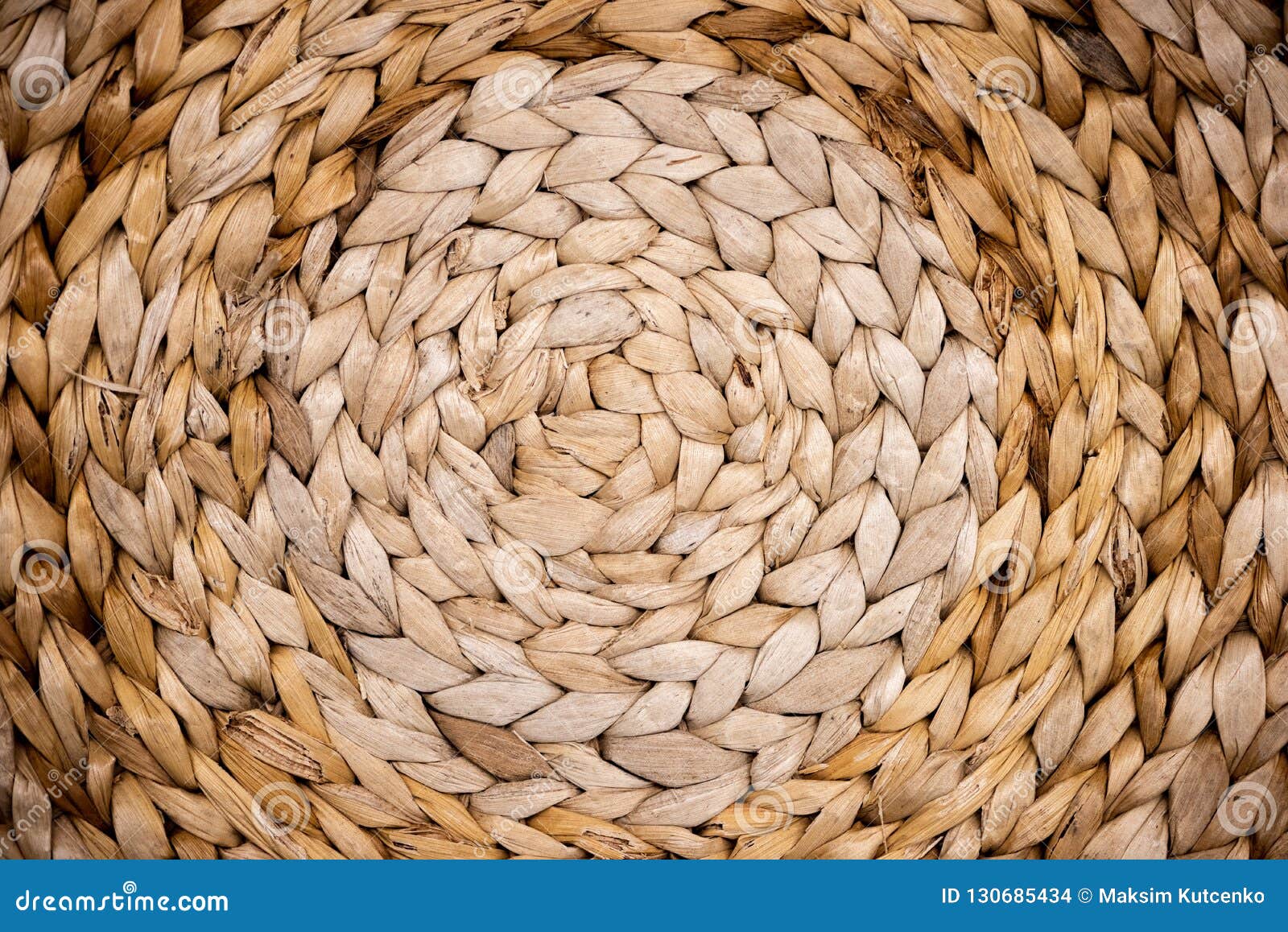 Wicker Rattan Circle Texture Stock Photo - Image of rattan, macro ...