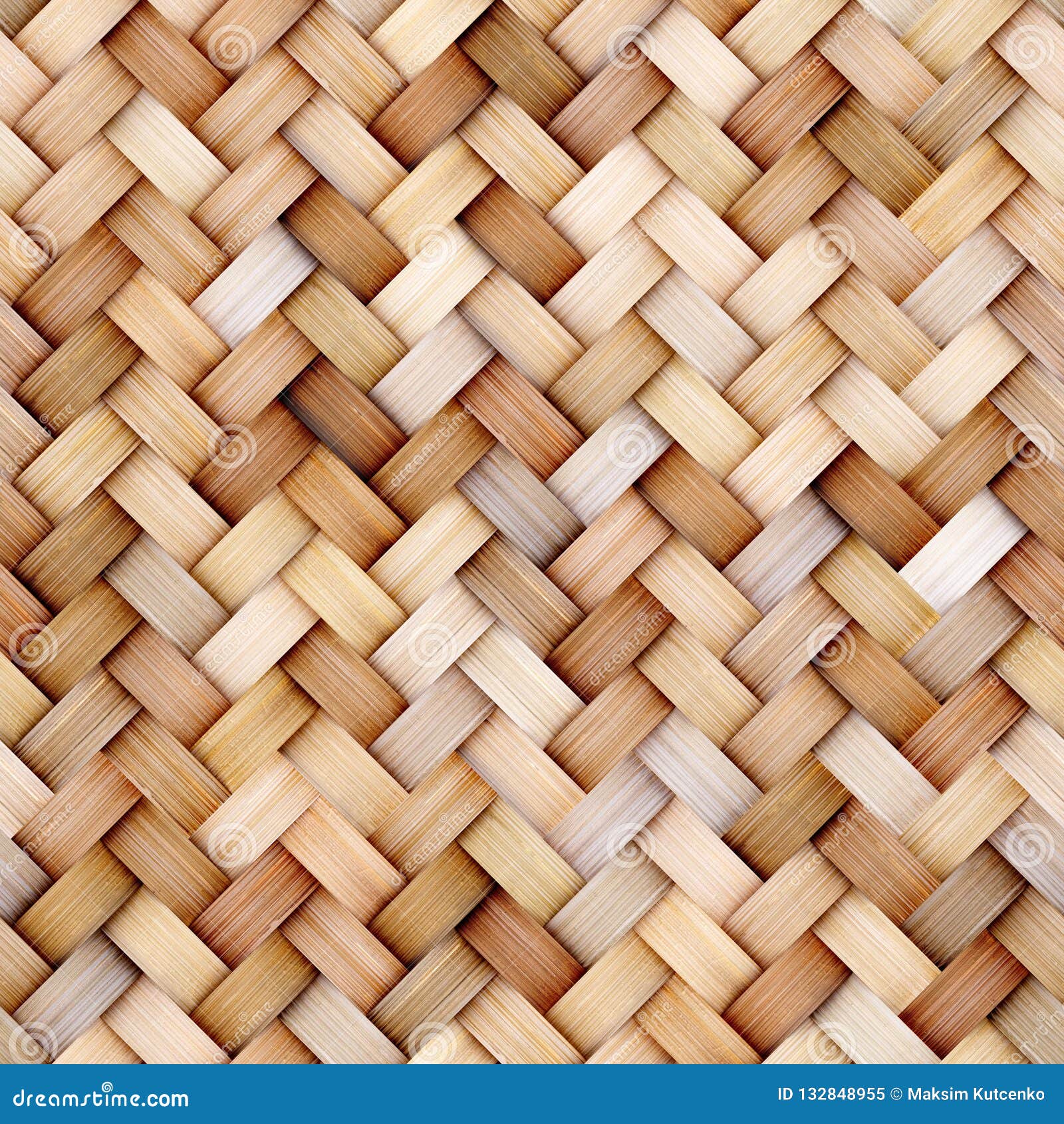 Wicker Rattan Seamless Texture for CG Stock Image - Image of mesh ...