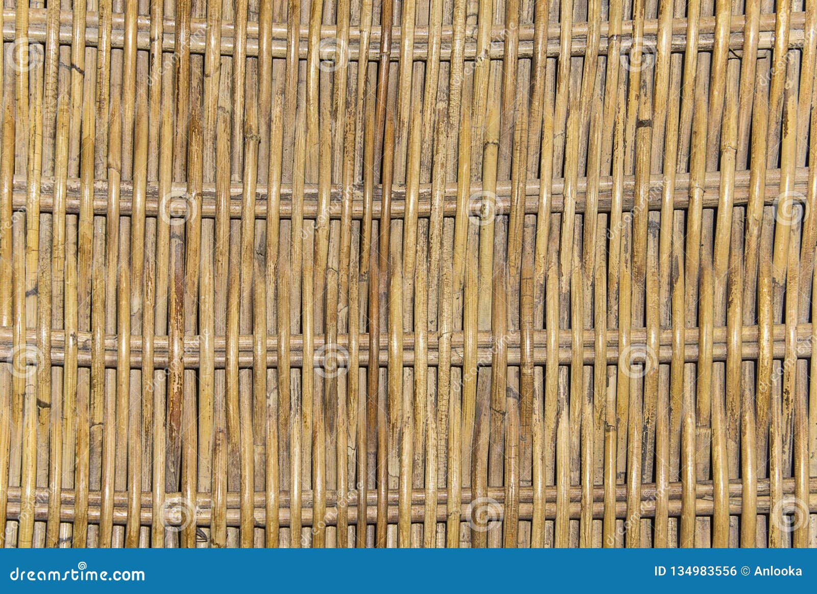 Wicker Rattan Texture with Vertical Twigs Position Stock Photo - Image ...