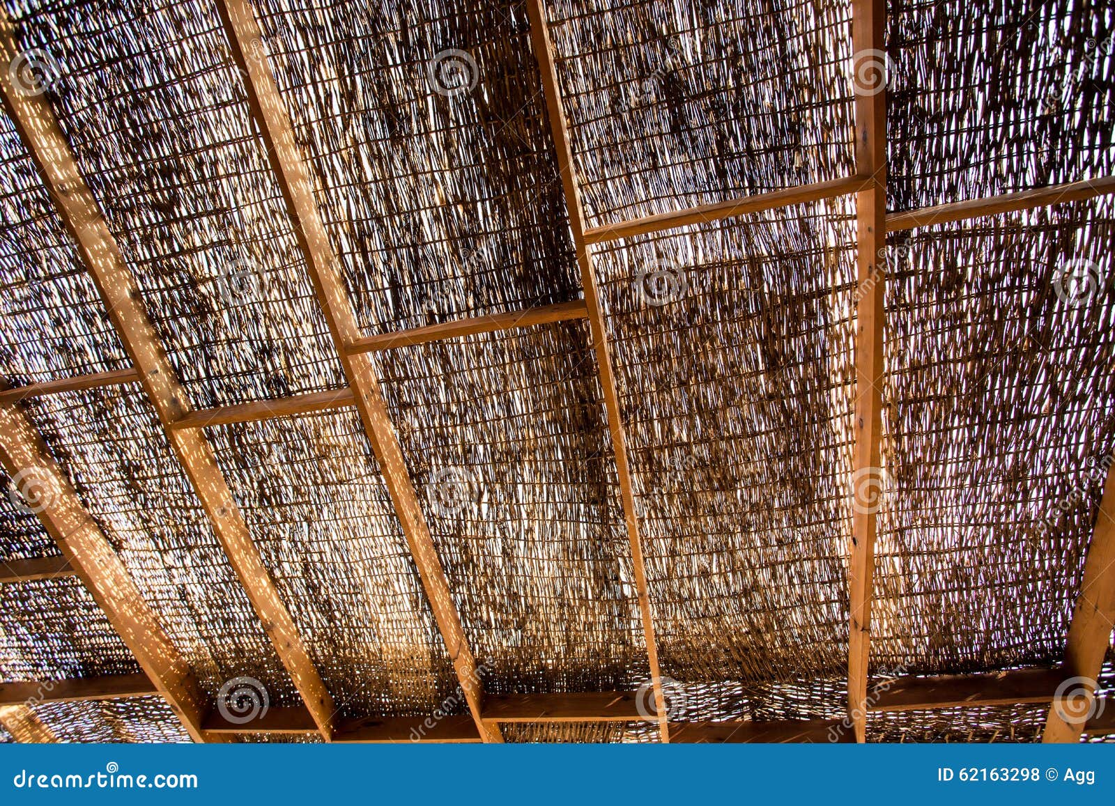 Wicker roof stock photo. Image of wicker, natural, texture - 62163298