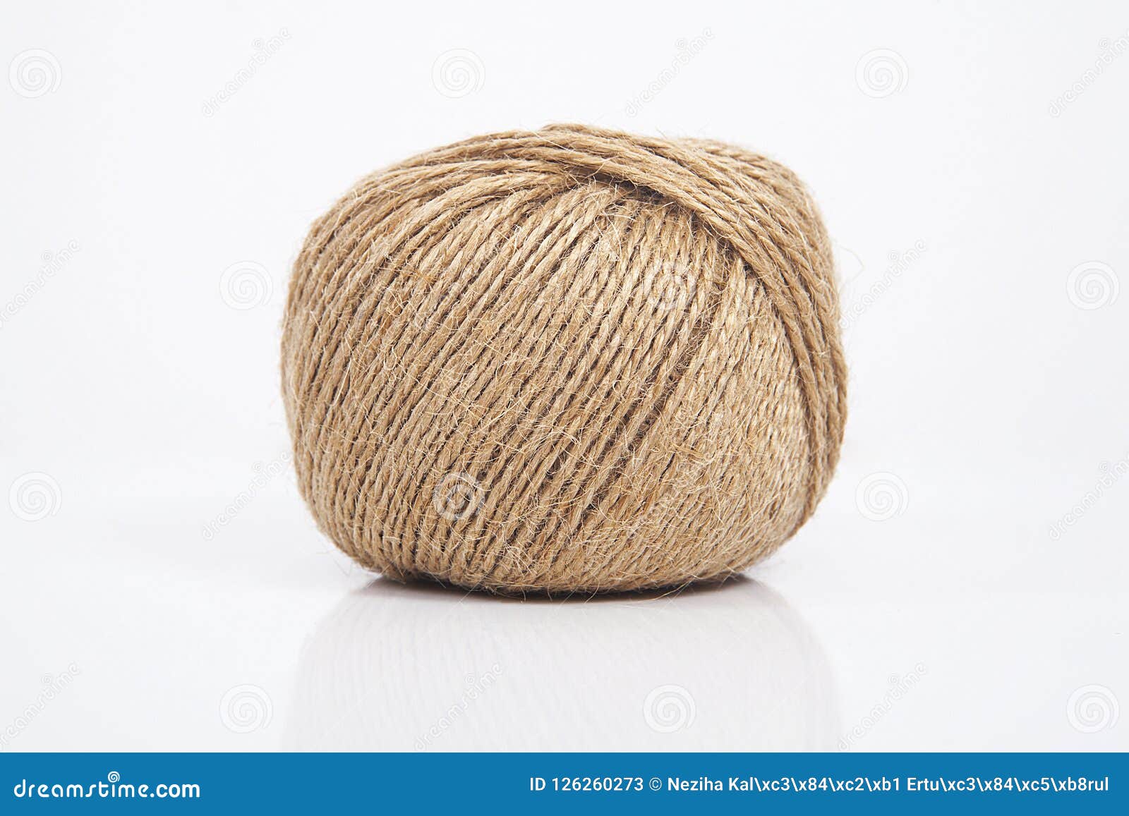 Wicker Rope on White Background. Stock Image - Image of design, organic ...