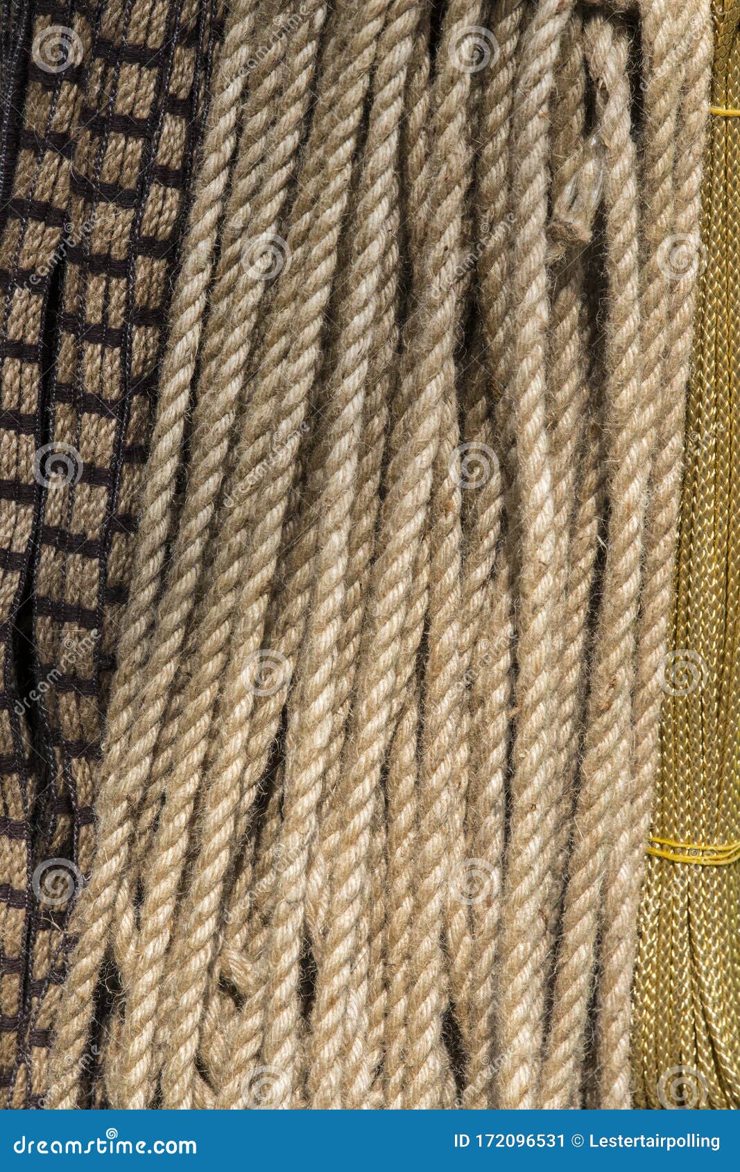 Wicker Ropes for Technicians Shot Closeup Stock Image - Image of hemp ...
