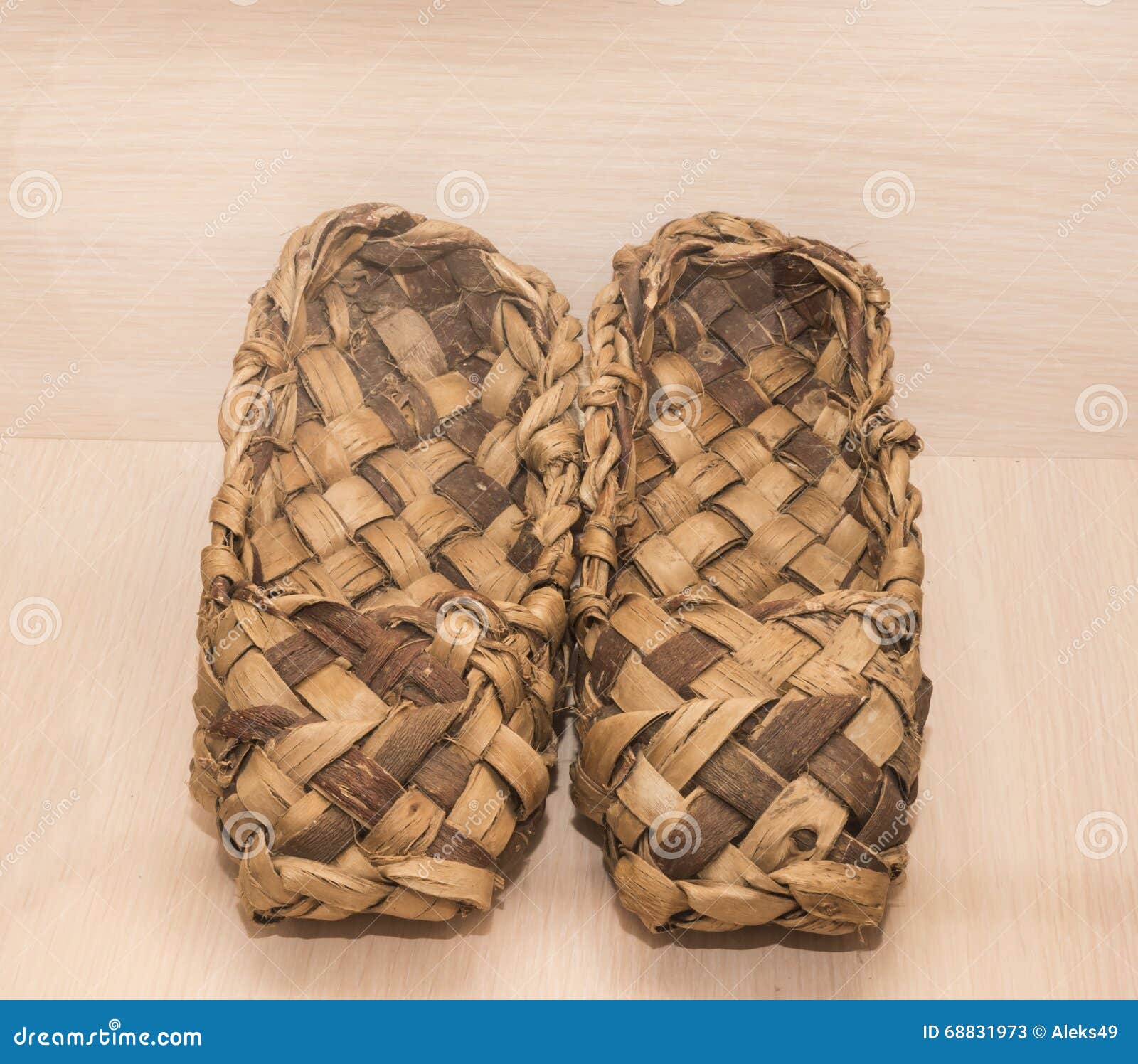 Wicker Shoes, Bast Shoes, 18th Century Stock Image - Image of homemade ...
