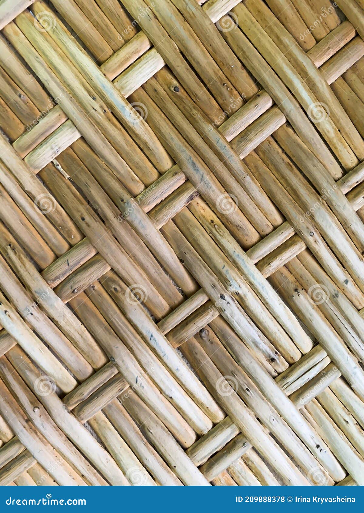 Wicker Surface Element Made of Natural Rods Stock Photo - Image of ...