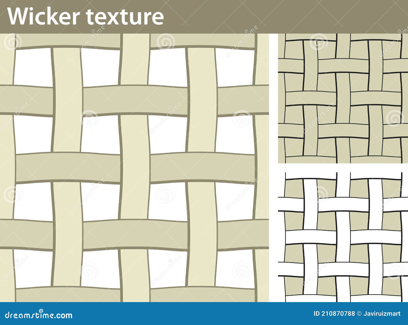 Wicker Texture, Seamless Patterns Stock Vector - Illustration of rattan ...