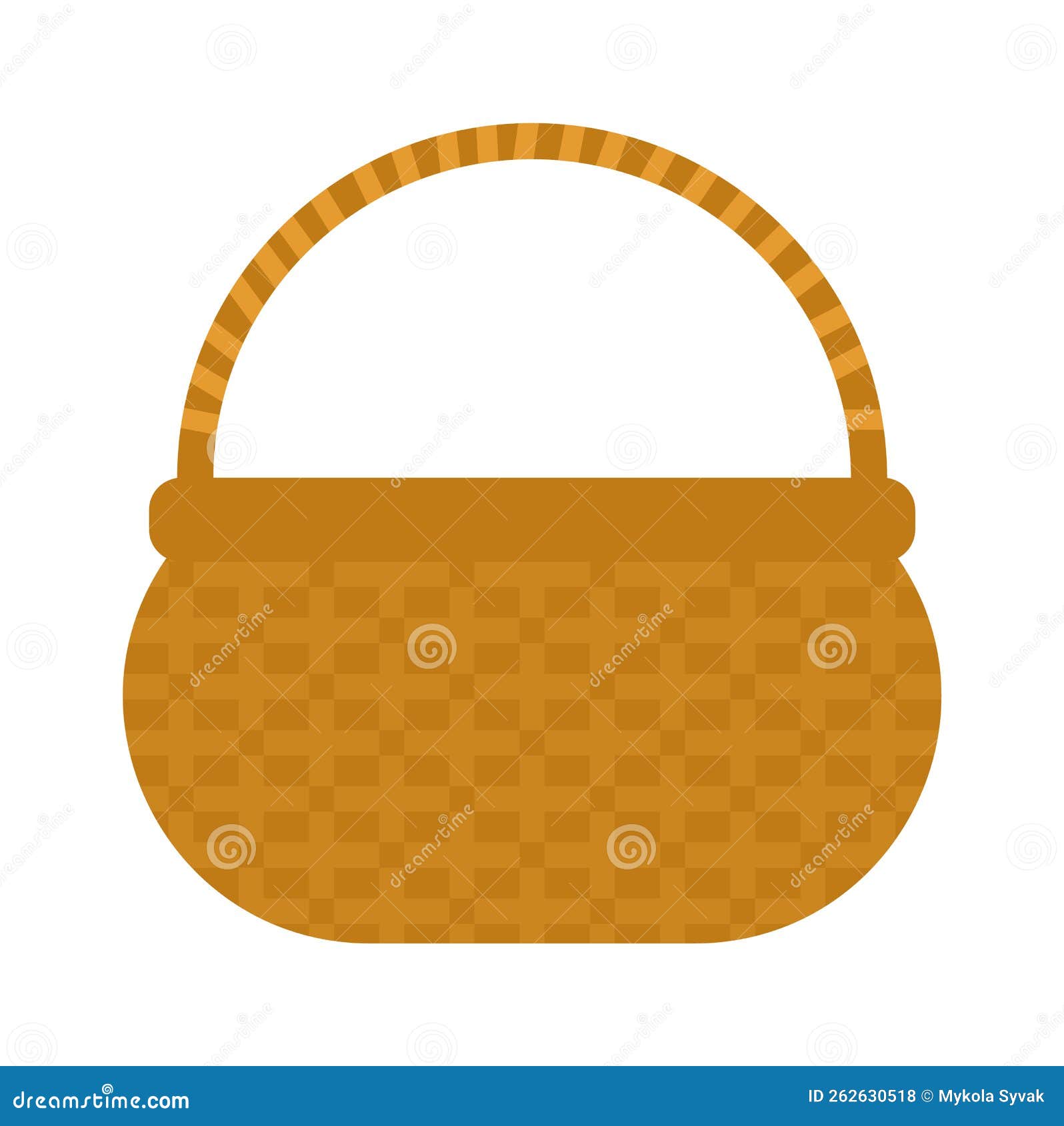 Wicker and Willow Picnic Basket Stock Vector - Illustration of natural ...