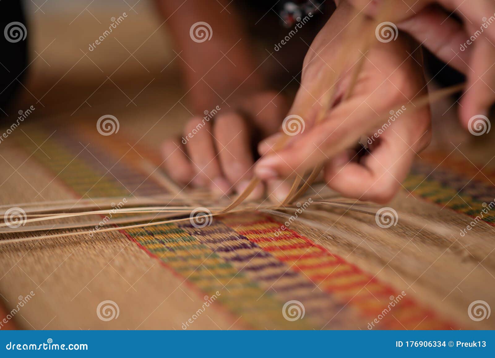 Wickerwork stock photo. Image of making, craftsman, handmade - 176906334