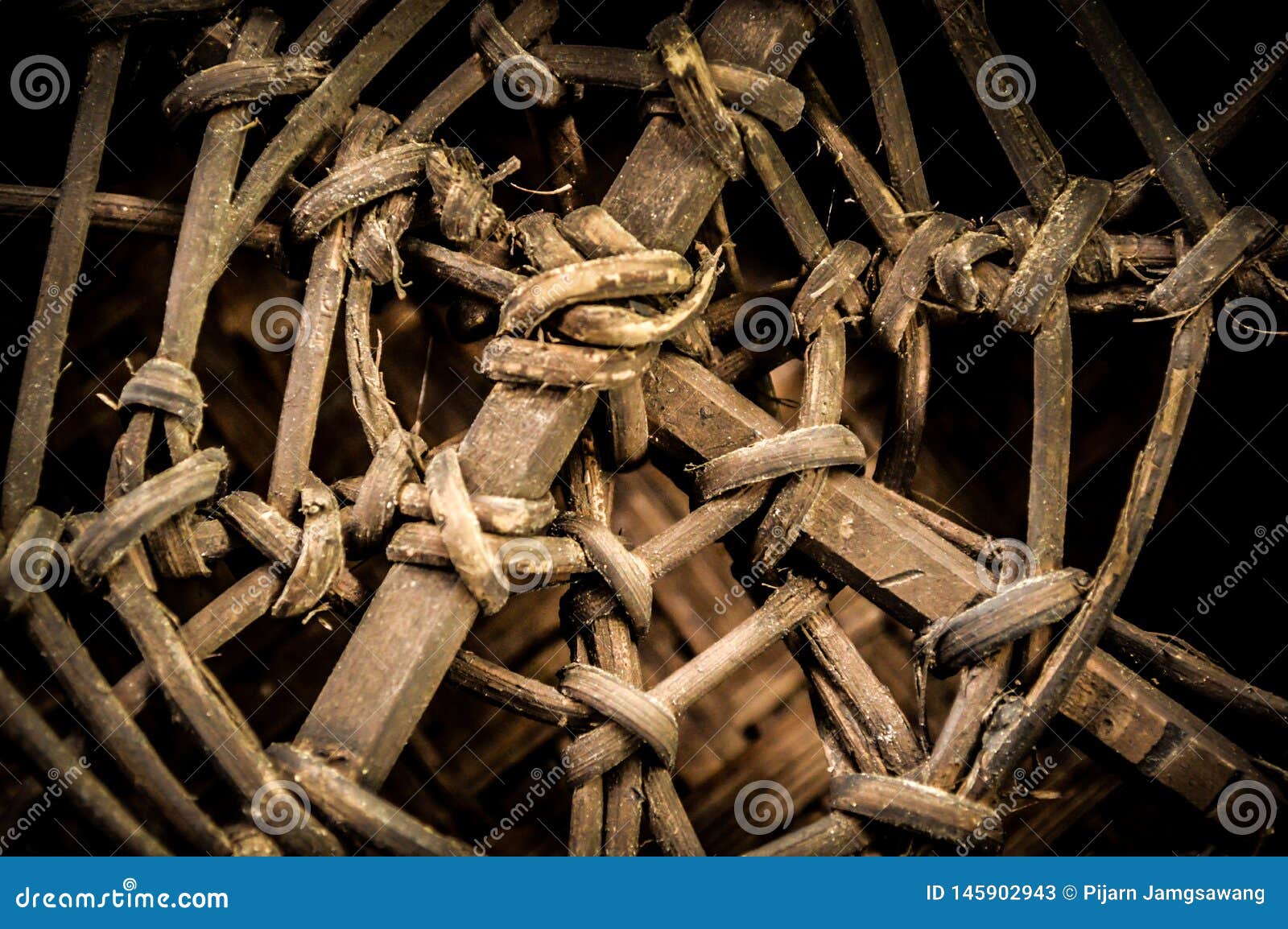 Wickerwork of Villagers in Thailand Stock Image - Image of hand ...