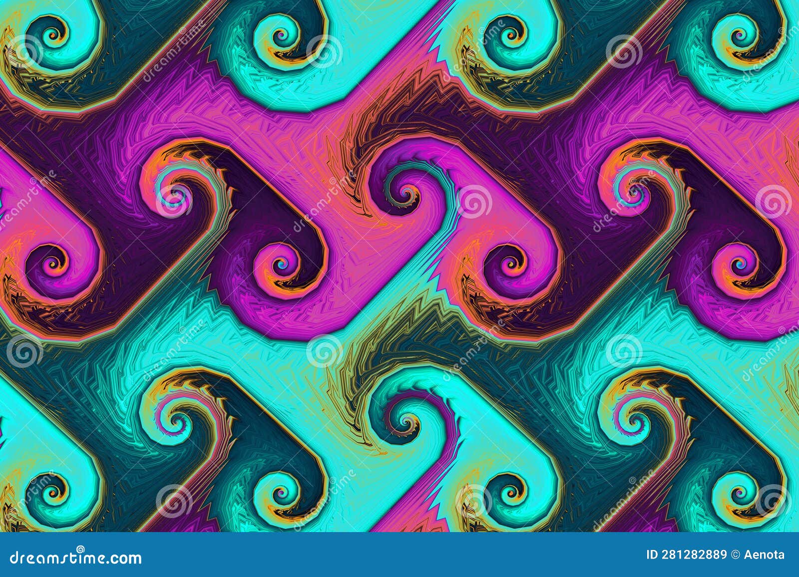 Wide Abstract Scroll Background Stock Illustration - Illustration of ...