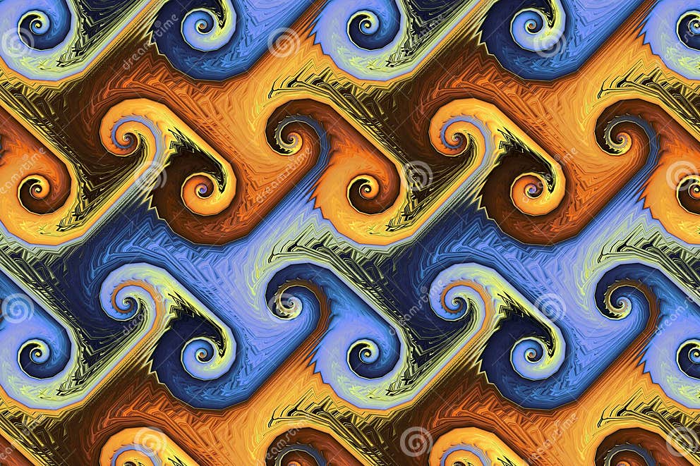 Wide Abstract Scroll Background Stock Illustration - Illustration of ...