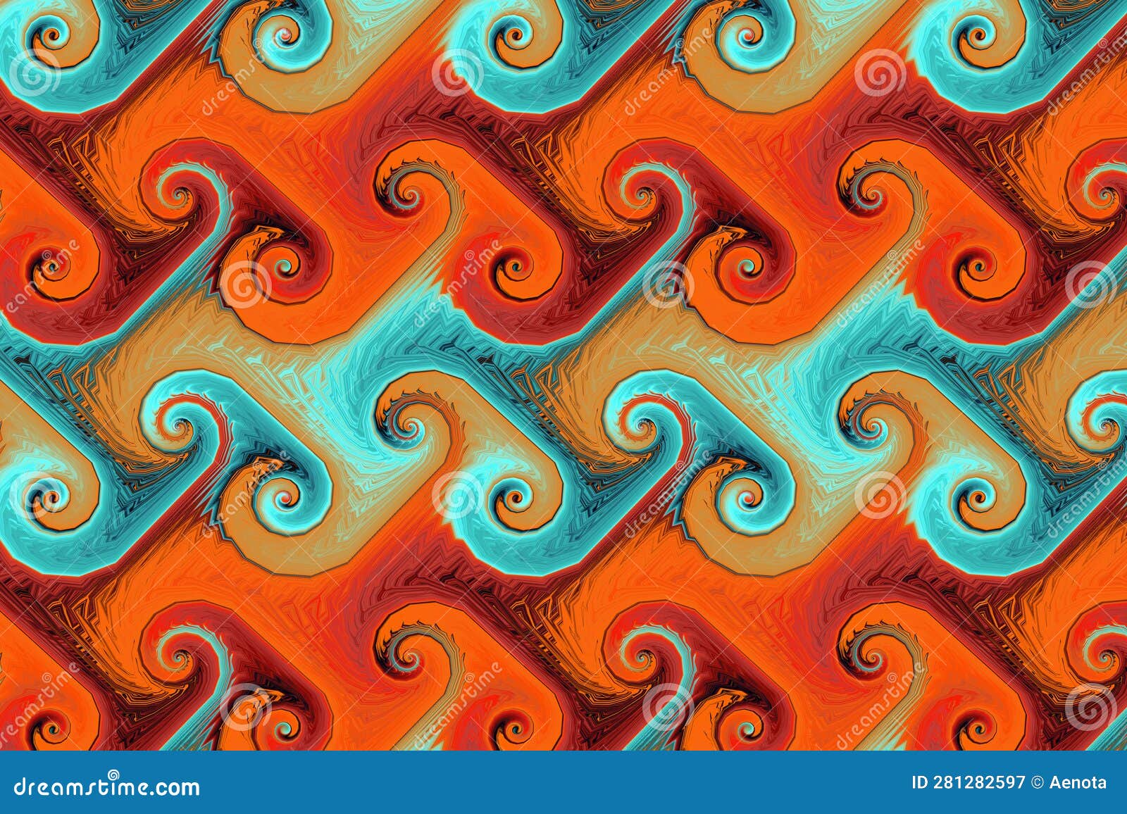 Wide Abstract Scroll Background Stock Illustration - Illustration of ...