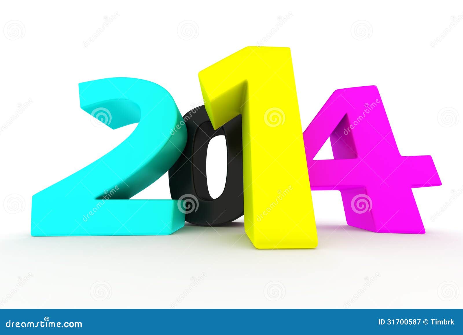 Wide-angle CMYK 2014 stock illustration. Illustration of date - 31700587