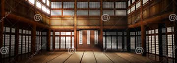 Wide Angle Dojo Background stock image. Image of arena - 20867195