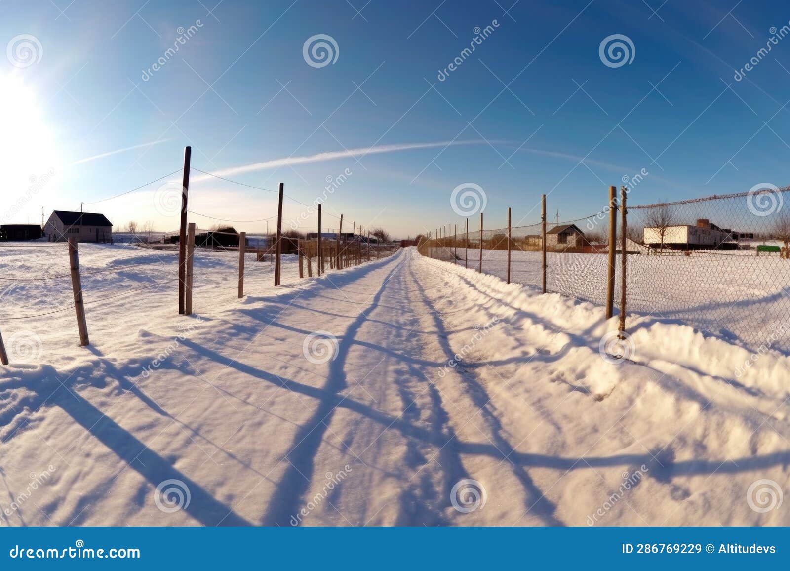 Wide Angle of Empty Fencing Piste with Equipment Stock Image - Image of ...