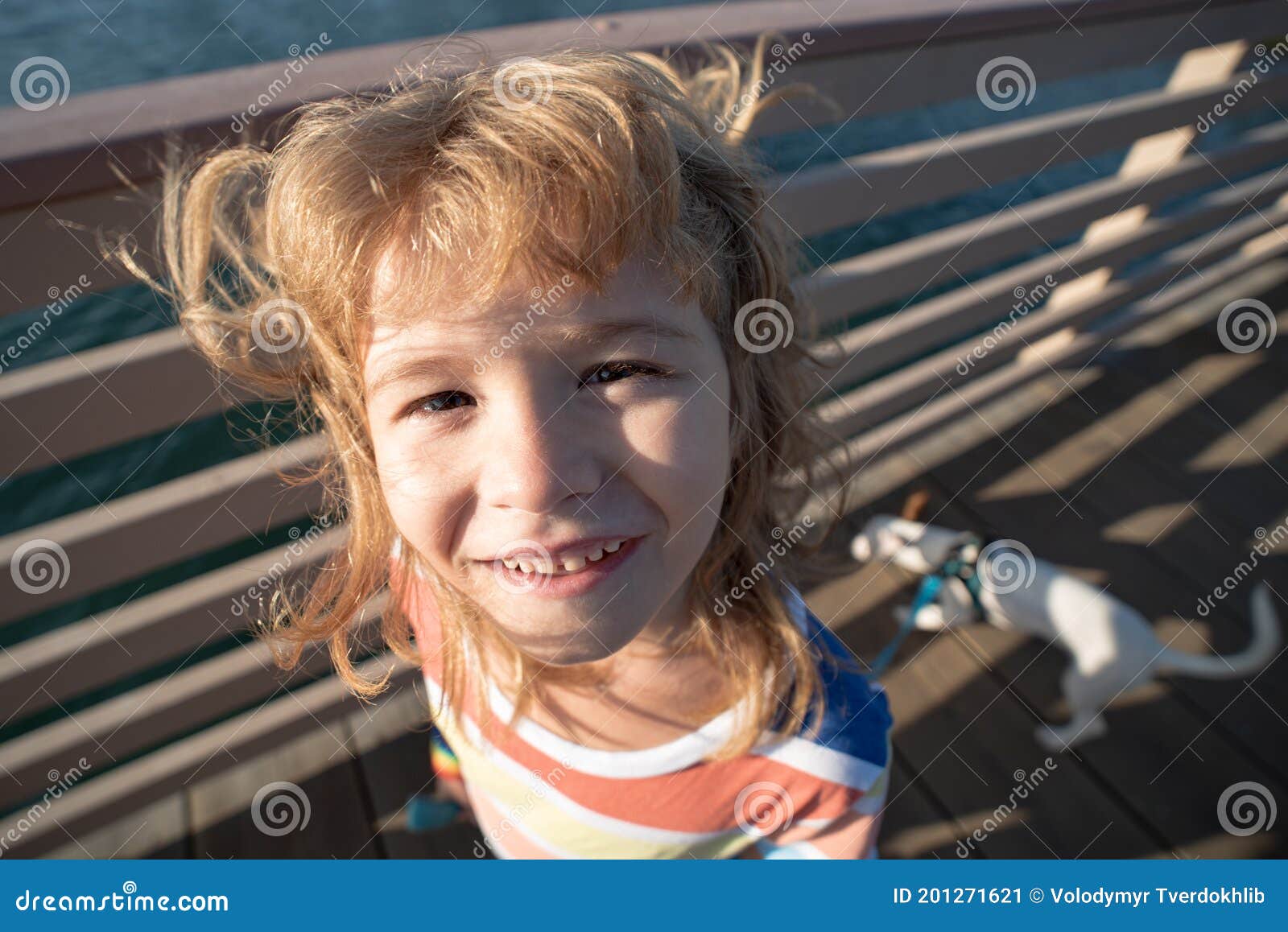 Wide Angle Happy Kids Face. Smiling Child. Stock Image - Image of games ...