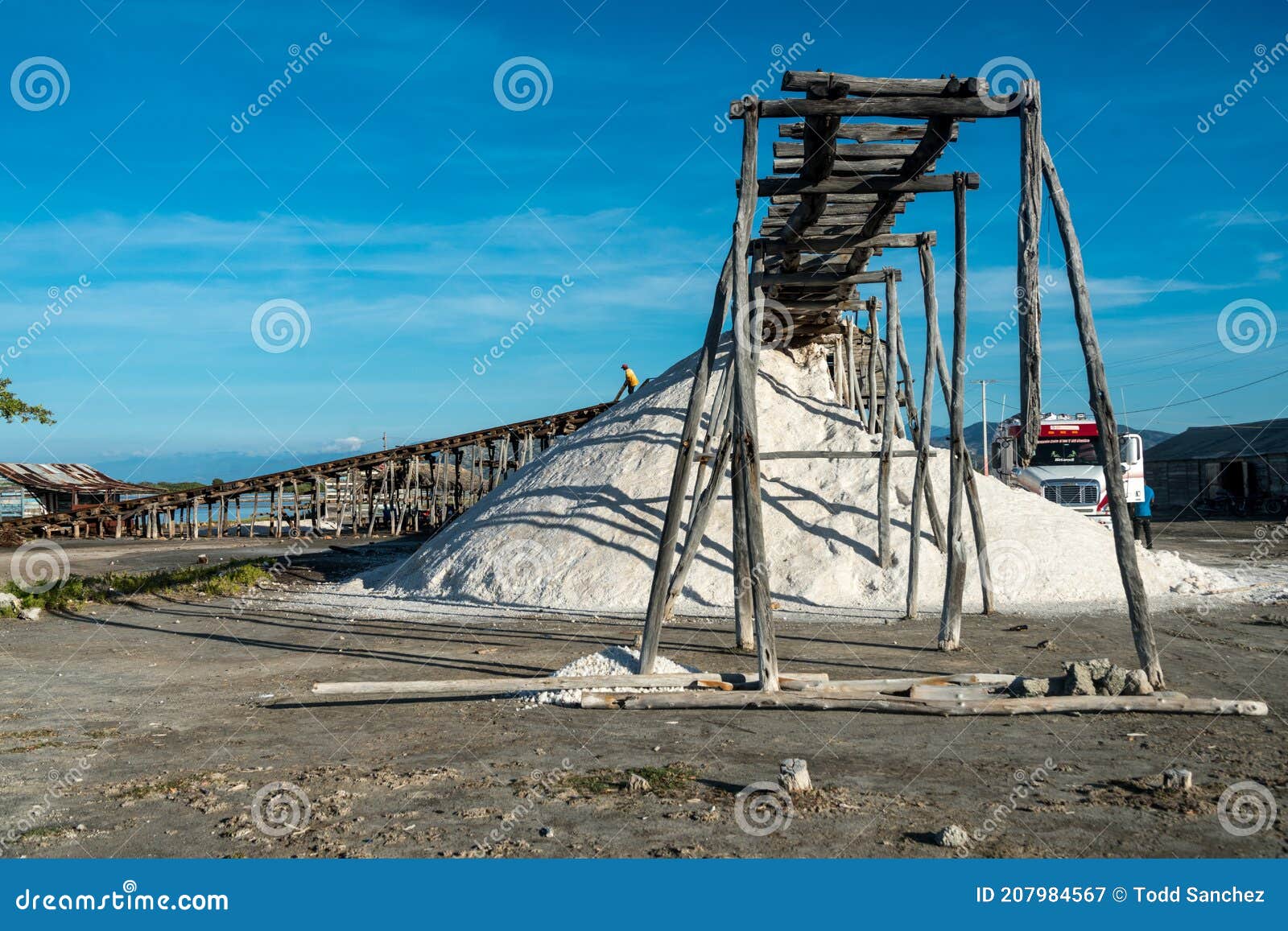 Dramatic Image of a Salt Processing Plant on the Caribbean Coast of the ...