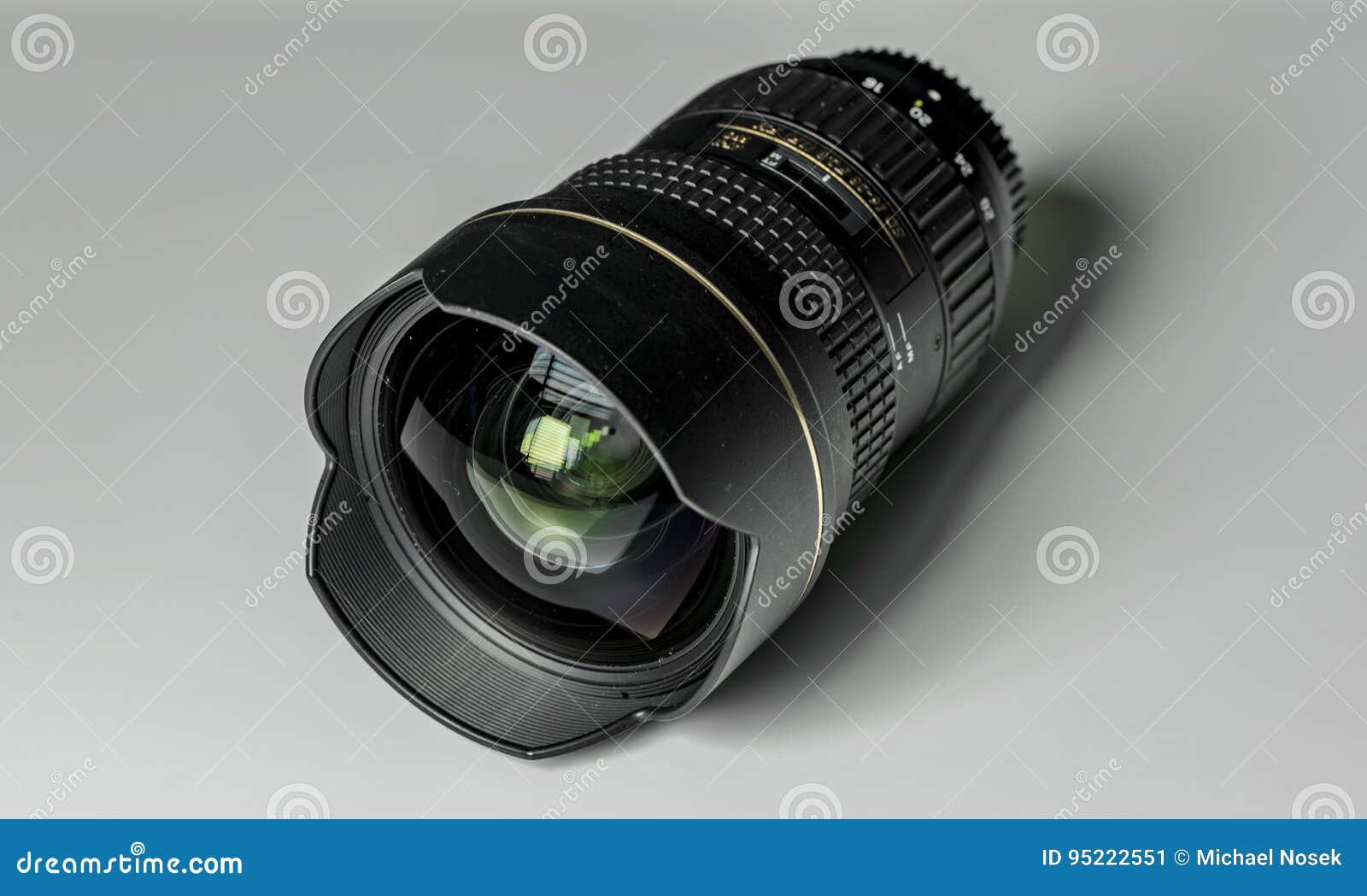 Wide-angle Lens with White Background Stock Image - Image of shadow ...