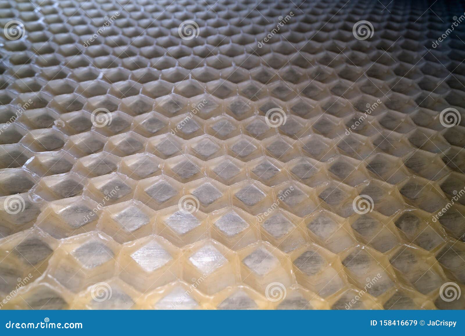 Wide Angle Macro Shot of Honeycomb Wax. Abstract View of Honey Comb ...