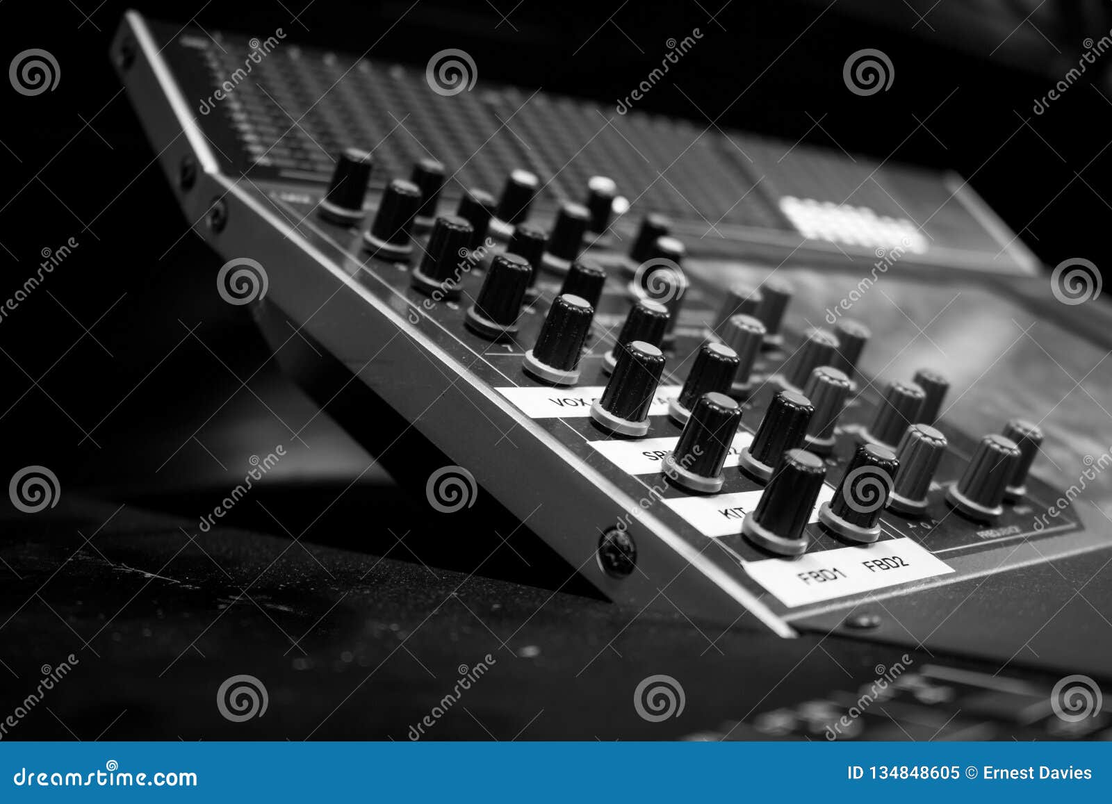 Wide Angle Professional Audio Mixing Board/ Console Stock Image - Image ...