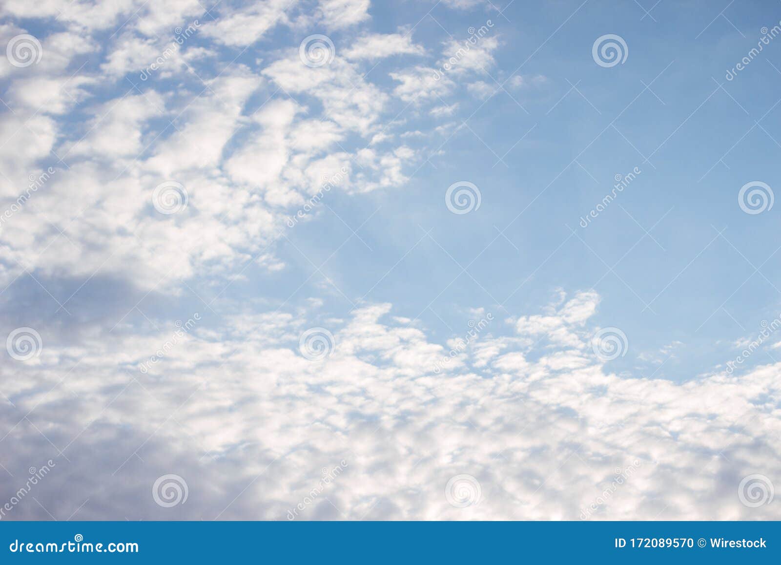 Wide Angle Shot of the Blue Sky Full of Clouds during Daytime Stock ...