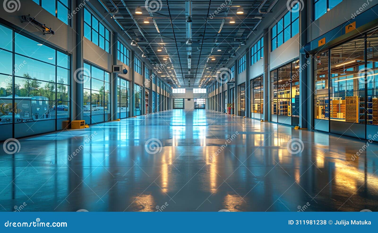 Wide-angle Shot Captures the Length of a Data Center Corridor ...