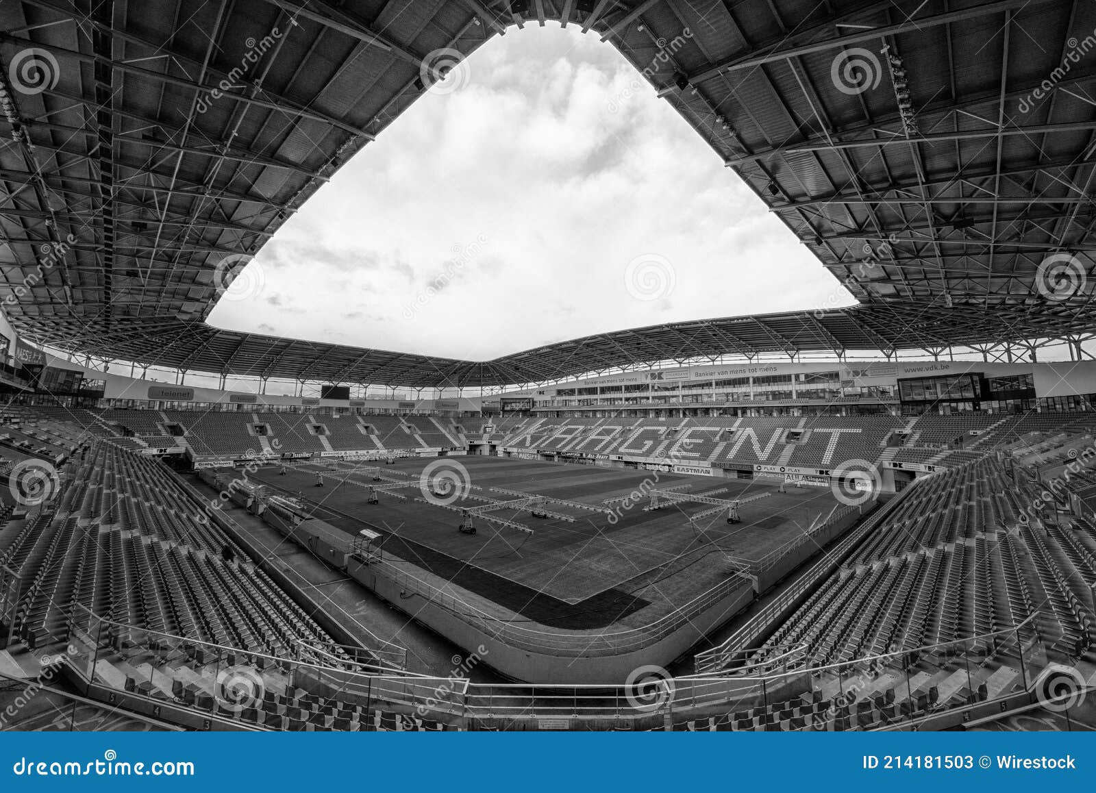 Wide Angle Shot of a Large Football Stadium Editorial Stock Photo ...