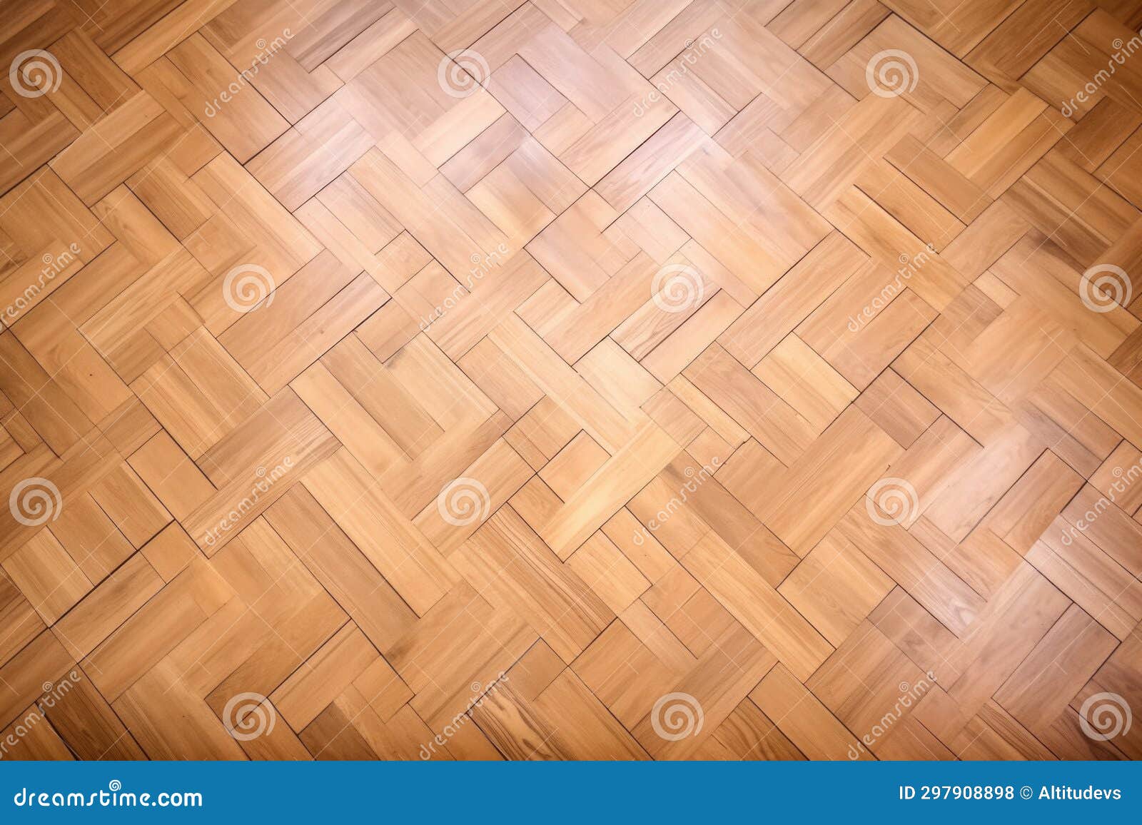 Wide-angle Texture Photograph of Mixed Plank Size Parquet Floor Stock ...
