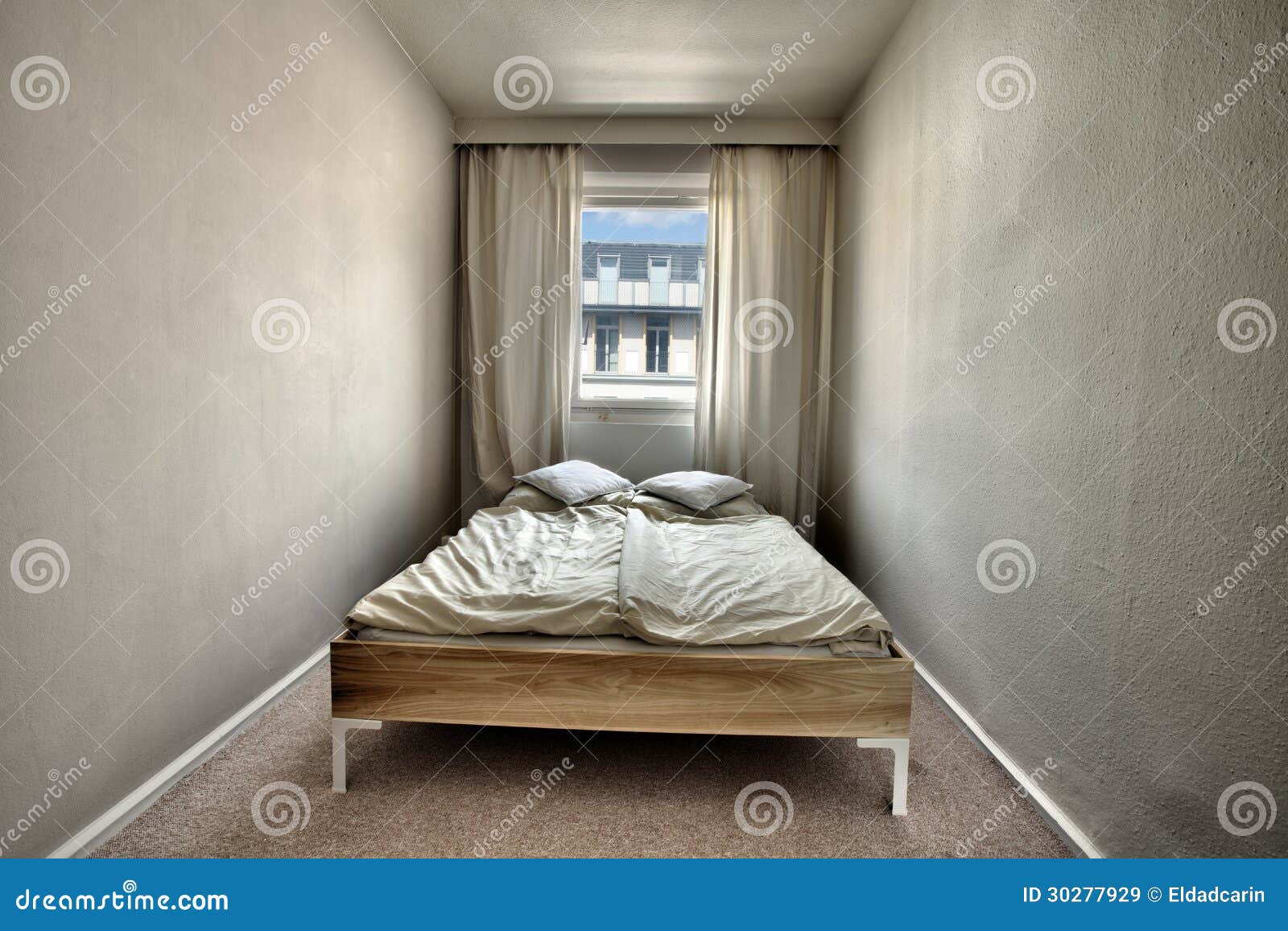Wide Angle Bedroom stock image. Image of light, bedroom - 30277929