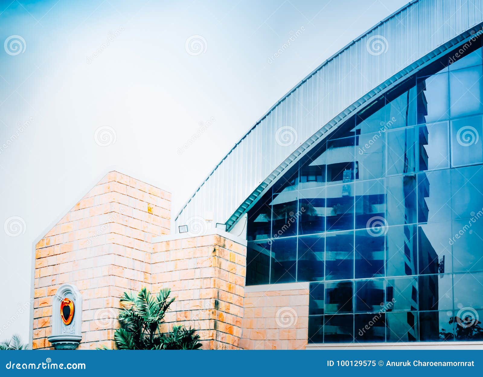 Wide Angle View from Construction and Architecture Detail from M Stock ...