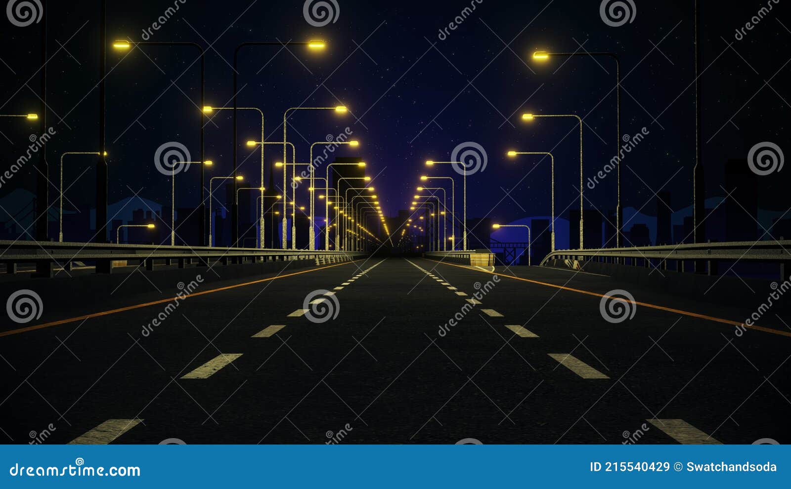 Stylized Road Map Illustration Against Countryside Hills And River ...