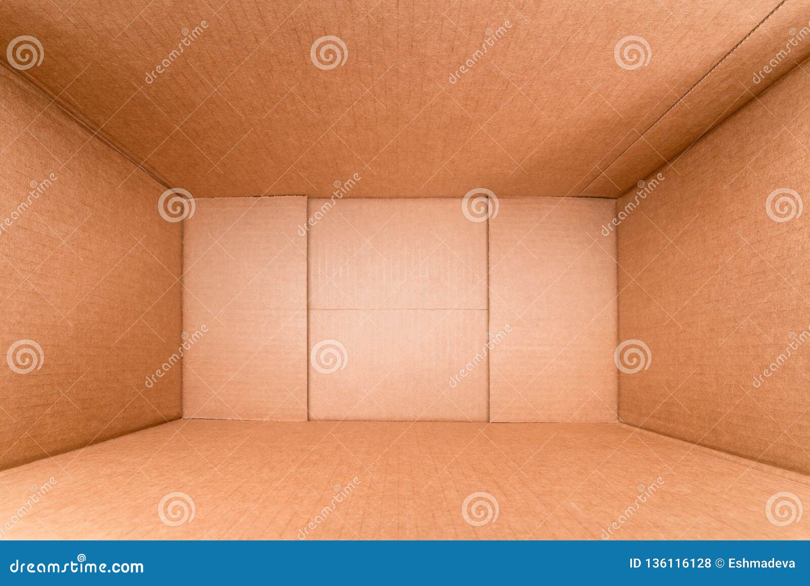 Wide Angle View Inside Cardboard Box Stock Photo - Image of cardboard ...
