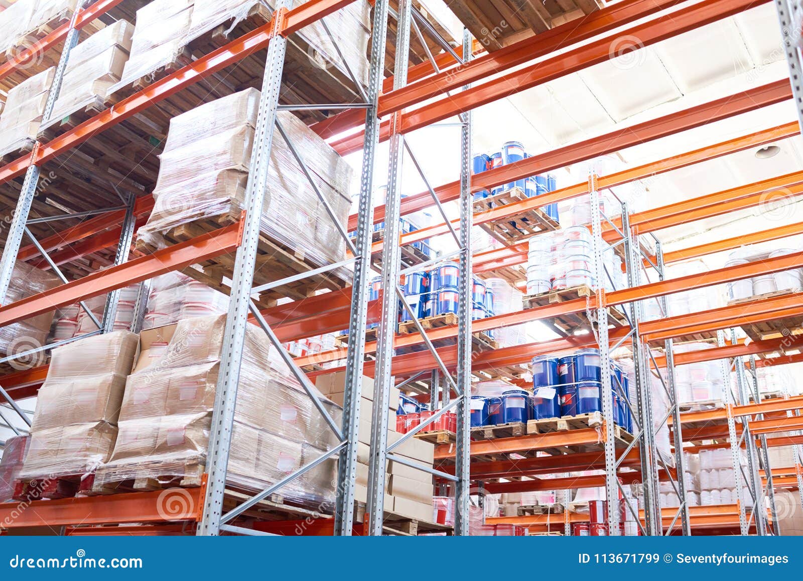 Warehouse Background stock image. Image of shipment - 113671799
