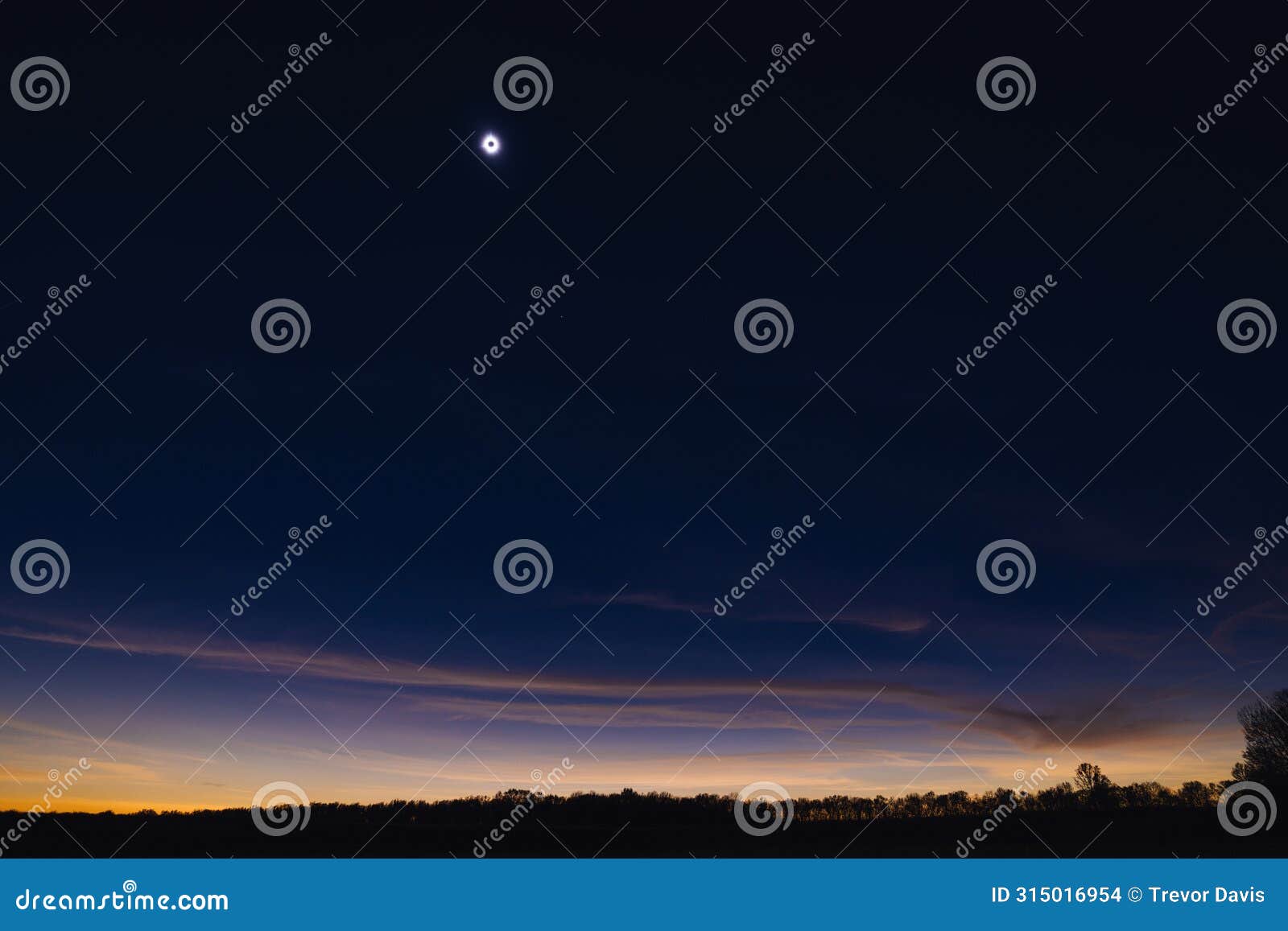 Total Solar Eclipse Wide Angle (Totality) Stock Photo - Image of 2024 ...