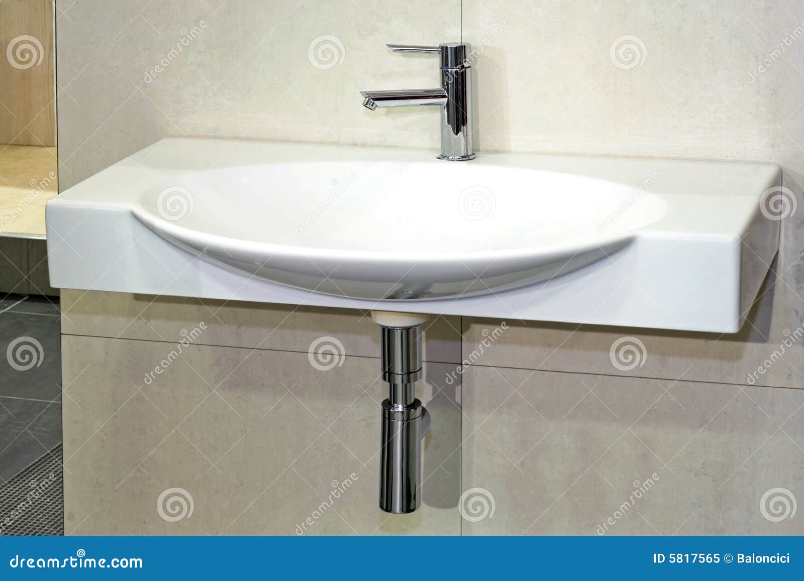 Wide basin stock image. Image of bath, indoors, clean - 5817565