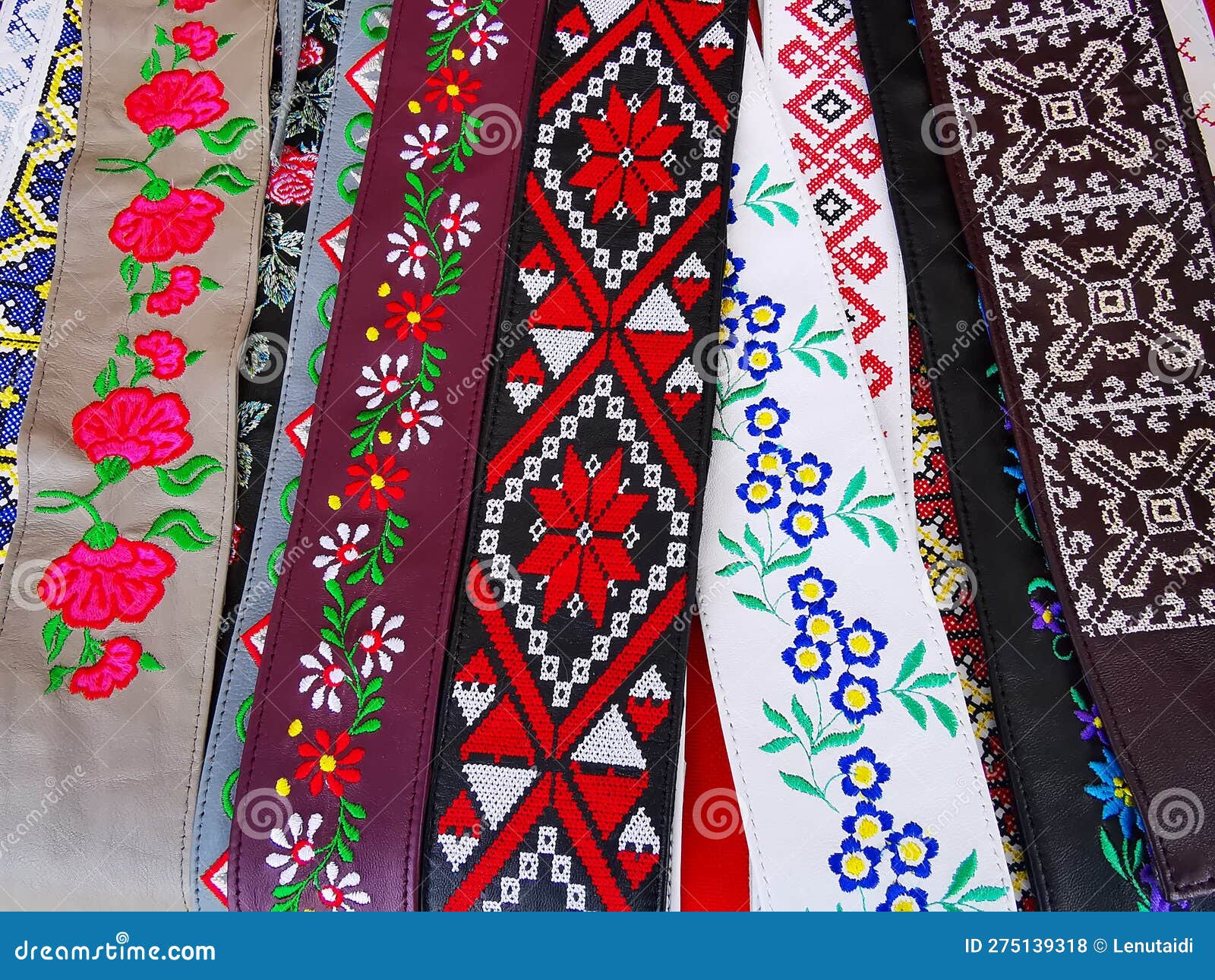 Floral Patterns On Painted Textile From Sicily. Design Of Silk Carpet ...