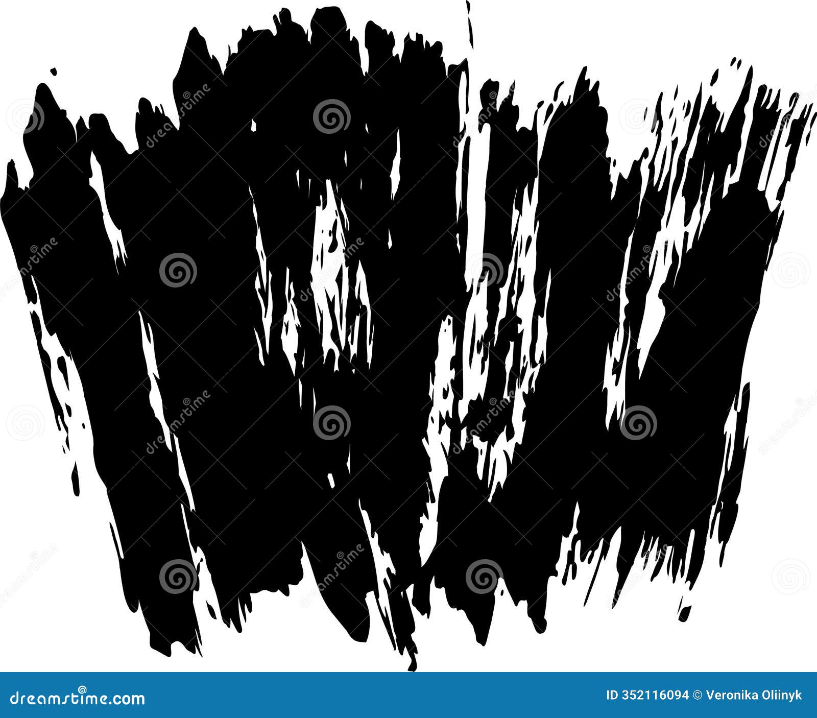 Wide Black Brush Stroke Creating a Textured, Artistic, and Dynamic ...