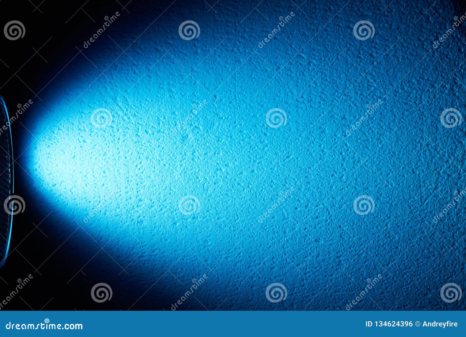 Wide Blue Ray on a Black Background Stock Photo - Image of business ...