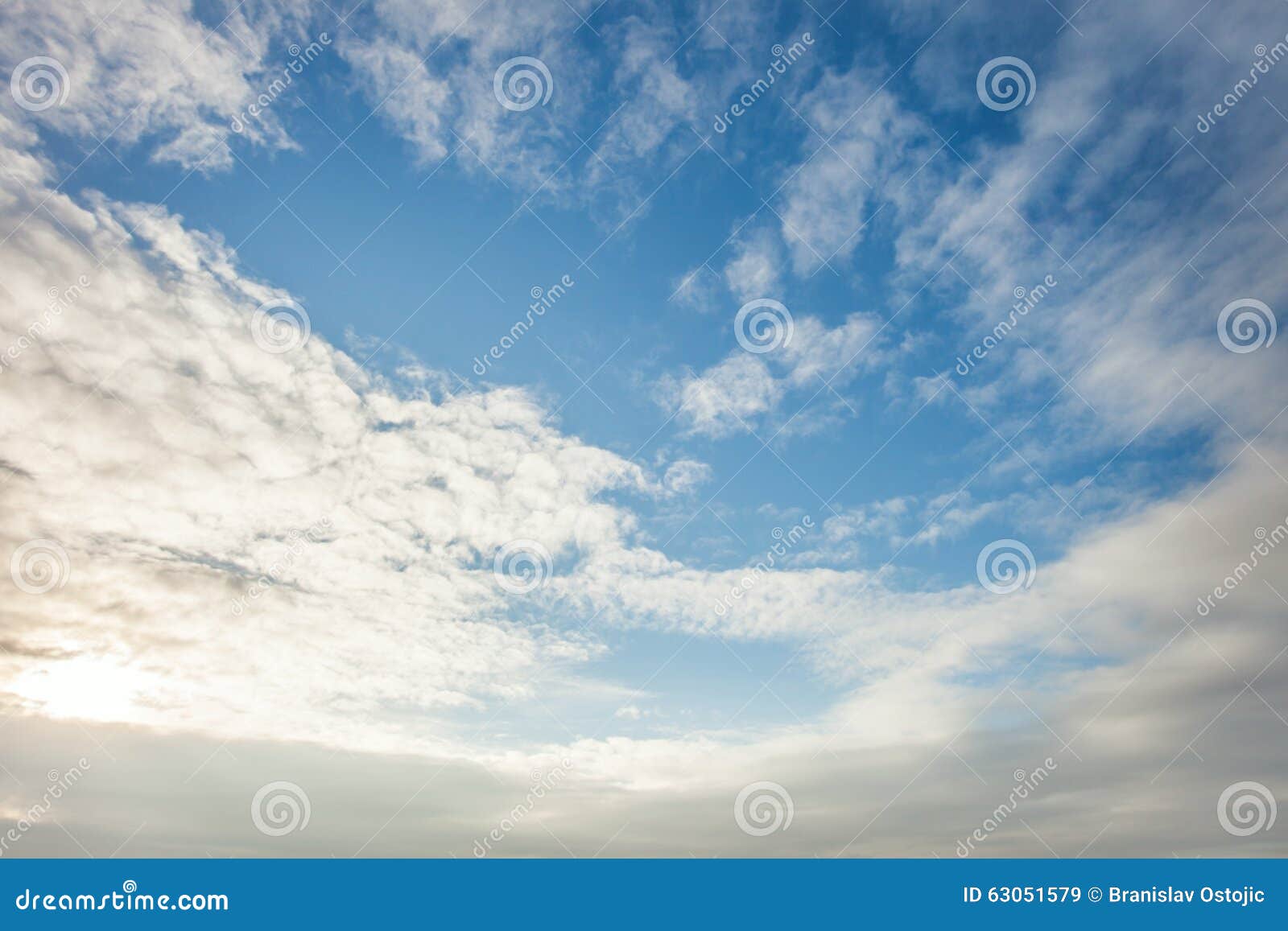 Wide blue sky stock image. Image of weather, natural - 63051579
