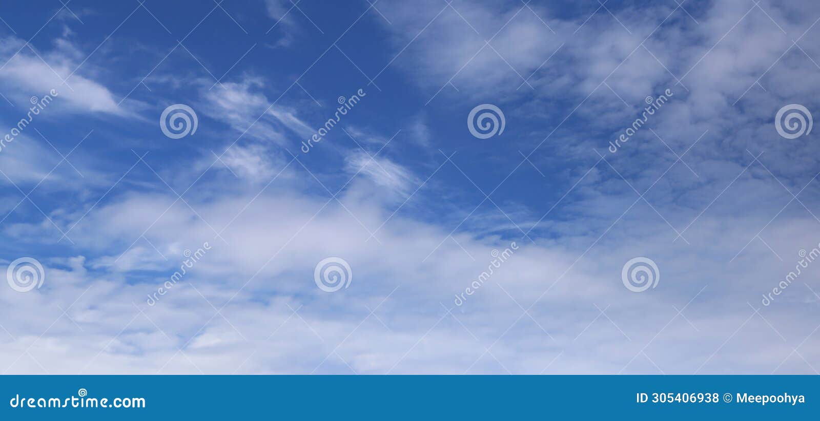 Wide Blue Sky with Clouds in the Daytime Stock Photo - Image of freedom ...