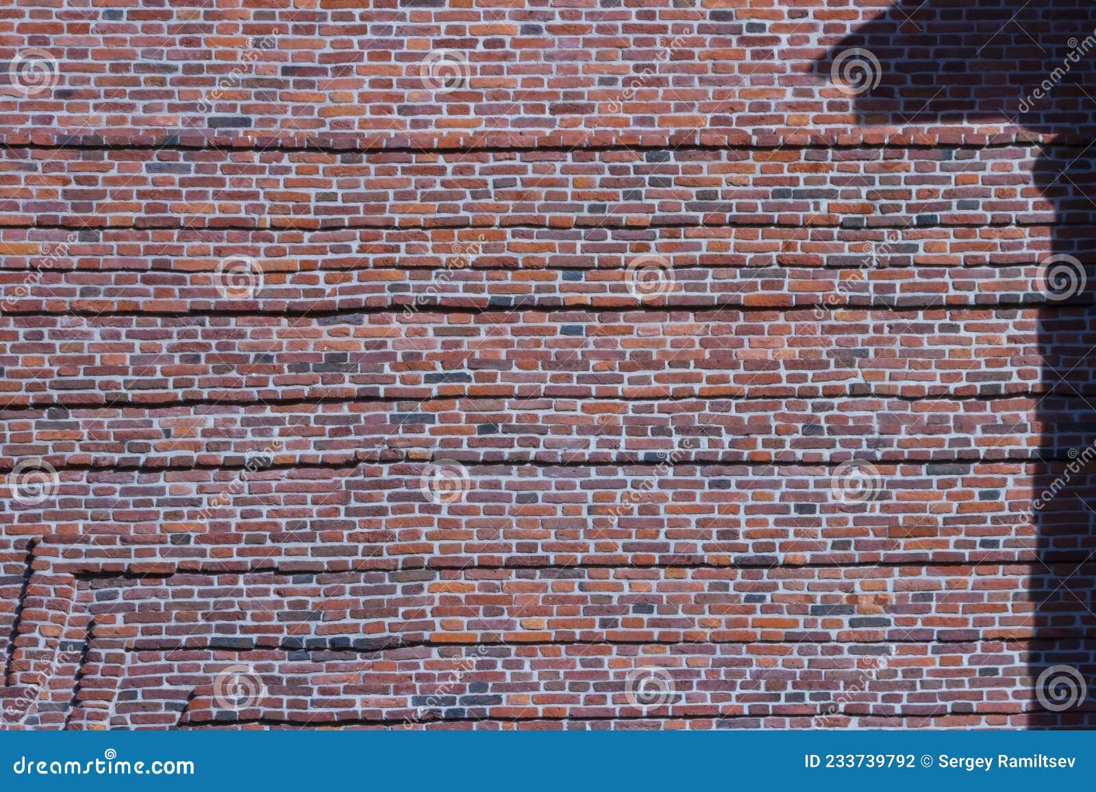 Wide Brick Staircase With Curved Brick Risers Royalty-Free Stock Photo ...