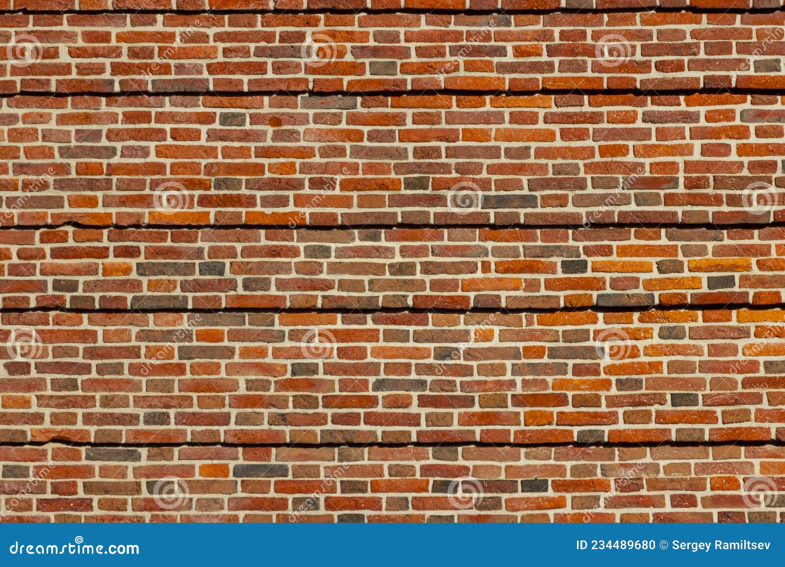 Wide Brick Staircase With Curved Brick Risers Royalty-Free Stock Photo ...