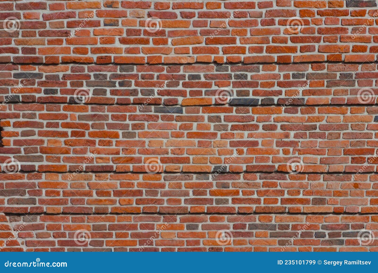 Wide Brick Staircase With Curved Brick Risers Royalty-Free Stock Photo ...